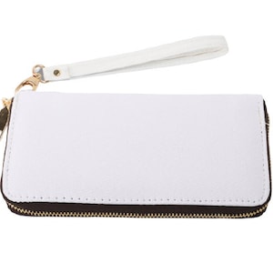 Blank Ladies Canvas Double Sided Wallet With Wristlet **ready for ...