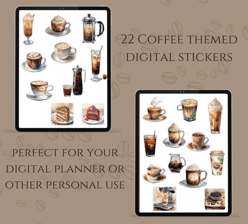 Coffee Goodnotes Stickers, Digital Stickers, iPad Stickers, Goodnotes ...