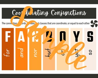 FANBOY, Coordinating Conjunctions, Connect Independent Clauses, For ...