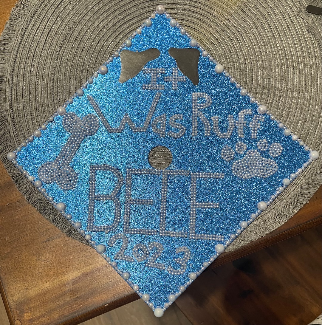 Bedazzled Custom Graduation Cap Cover - Etsy