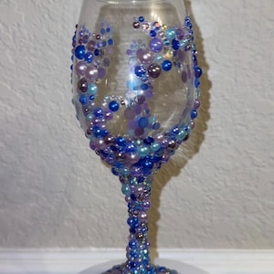 Bedazzled Wine Glass - Etsy