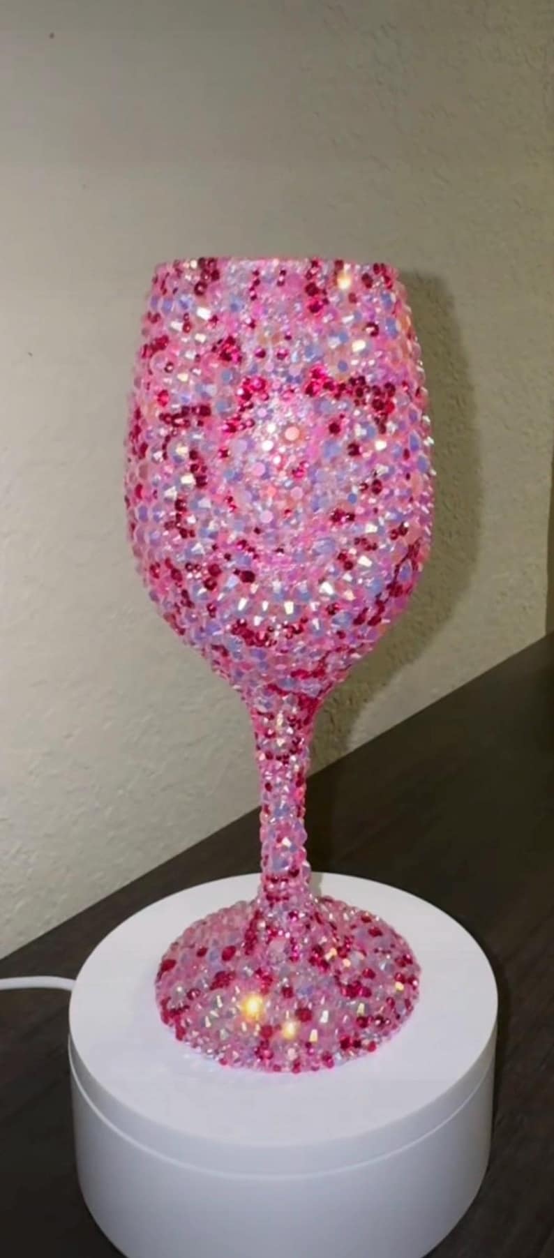Bedazzled Wine Glass - Etsy