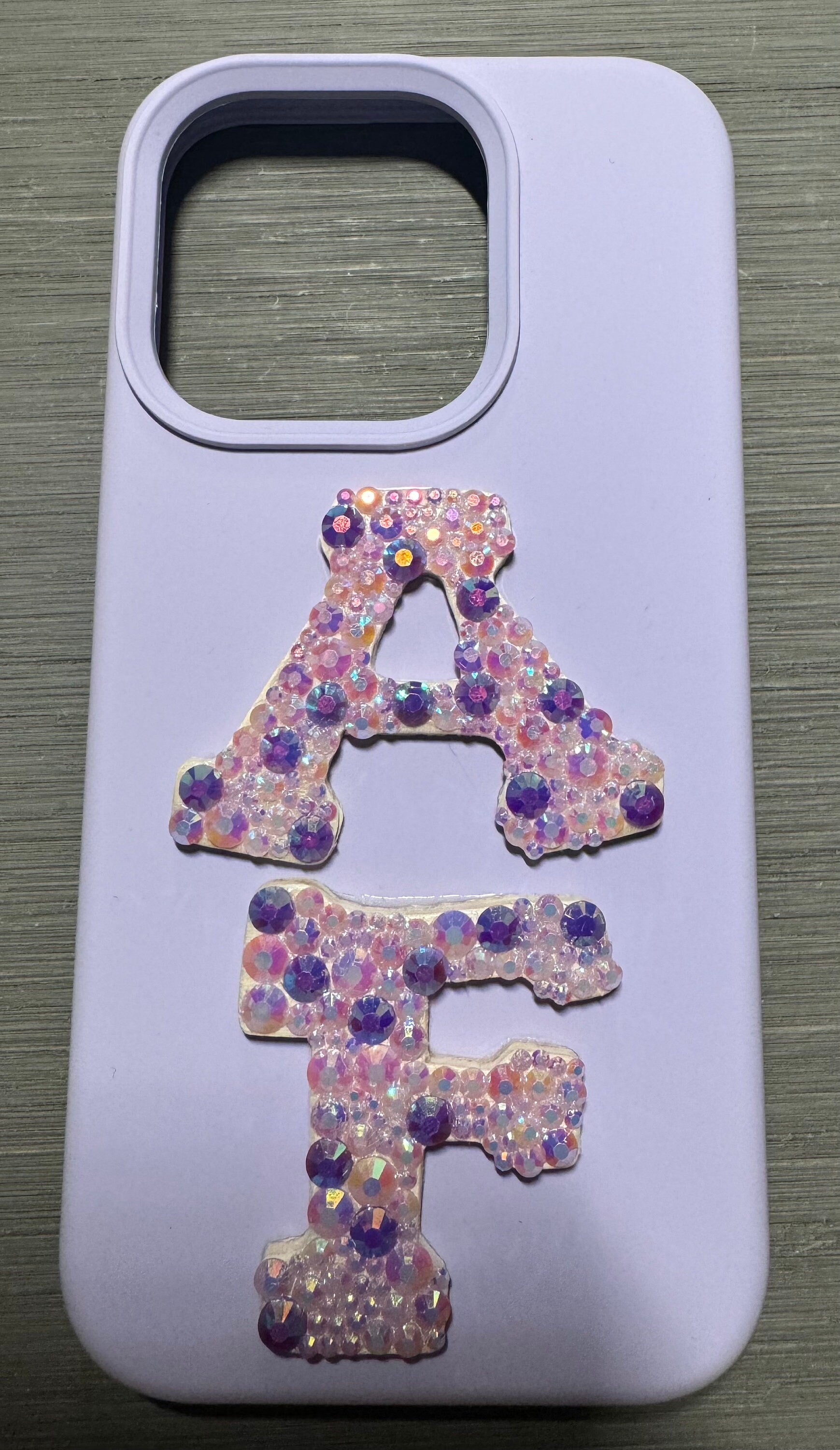 Bedazzled Custom Phone Case With Initials - Etsy