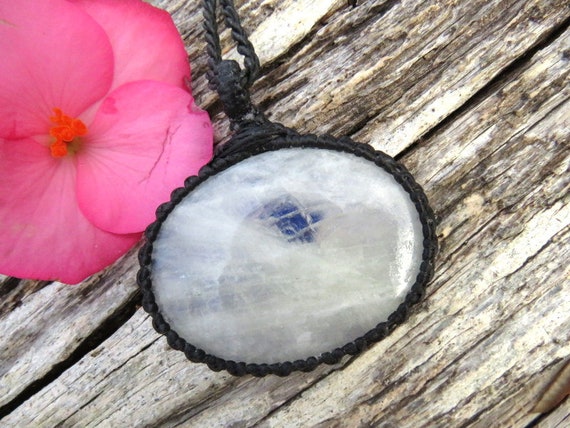Blue Moonstone Pendant Necklace Moonstone Healing Properties - Etsy