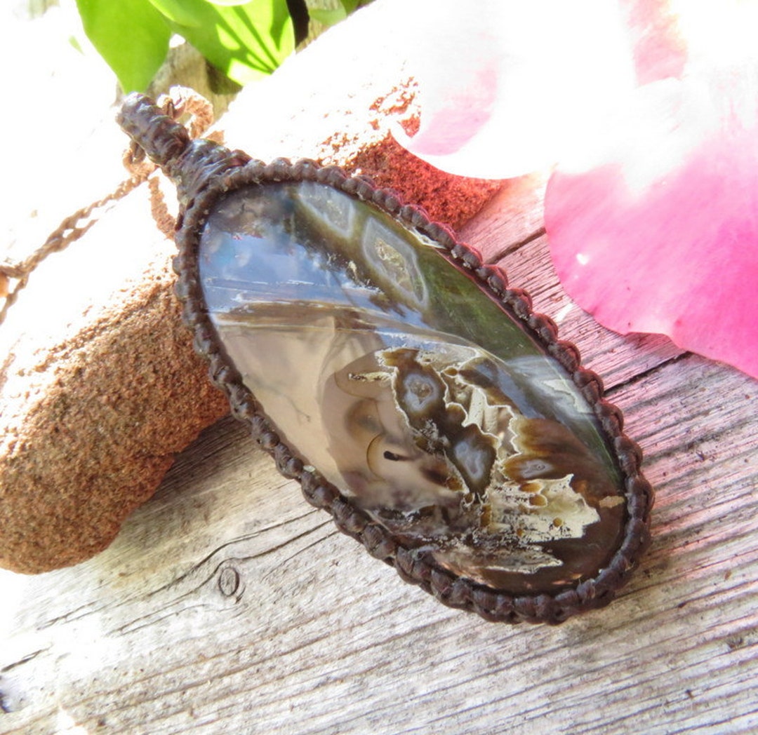 Designer Cab Turkish Agate Gemstone Necklace, Rare Agates of the World ...