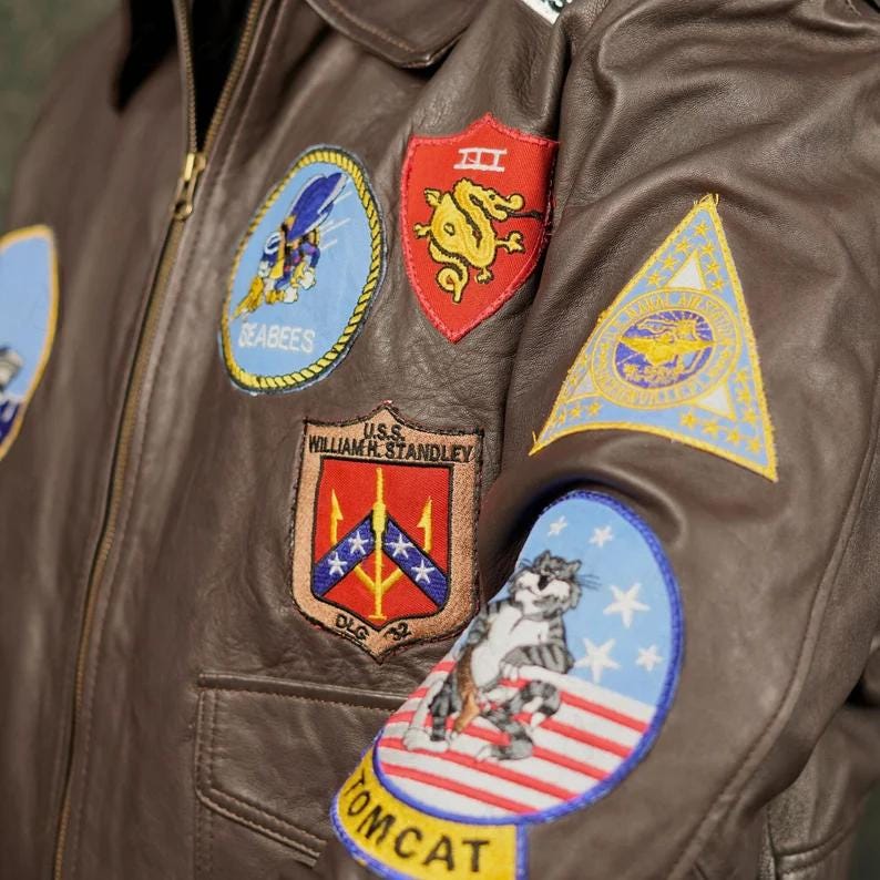Men's Handmade A2 Pilot Flight Brown Bomber Leather Jacket, Brown Real Leather Jacket With ...