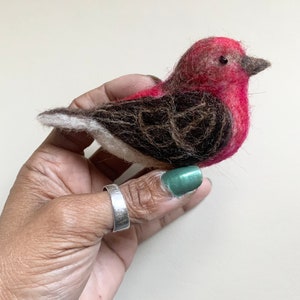 Needle Felted Purple Finch MADE TO ORDER - Etsy