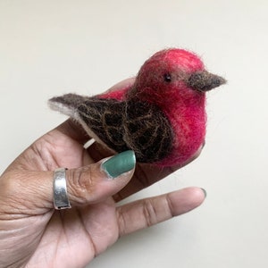 Needle Felted Purple Finch MADE TO ORDER - Etsy