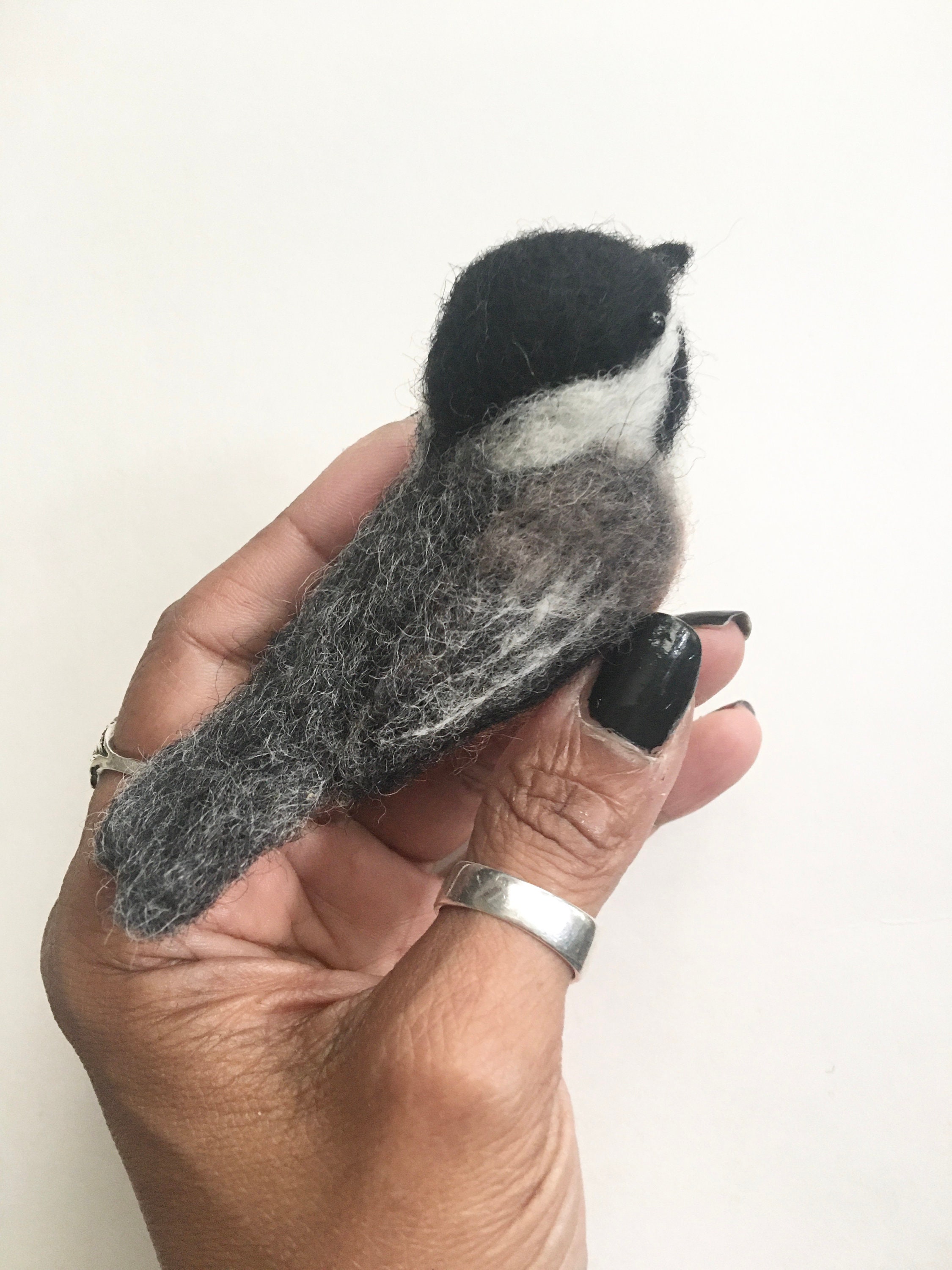 Needle Felted Black-capped Chickadee MADE TO ORDER - Etsy
