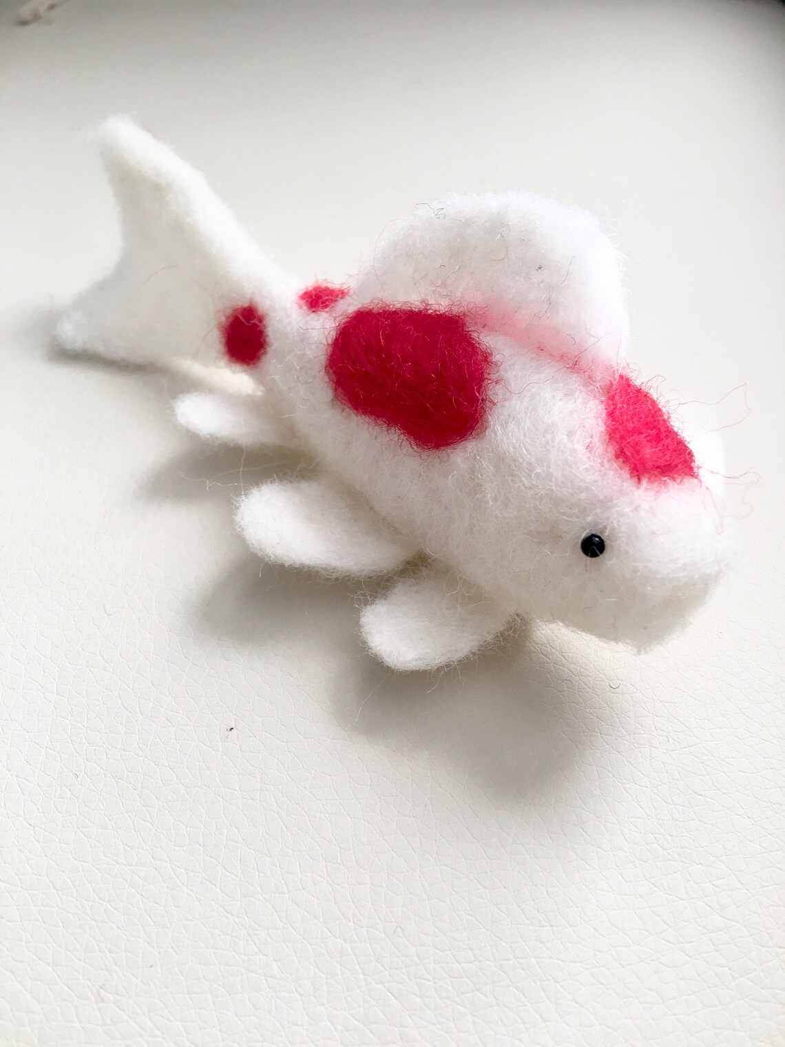 Needle Felted Red and White Koi Fish MADE TO ORDER - Etsy