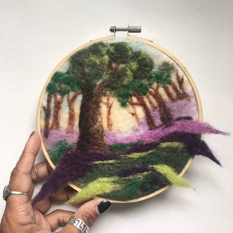 Felt Landscape - Etsy