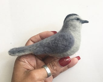 Needle Felted Mockingbird MADE TO ORDER - Etsy