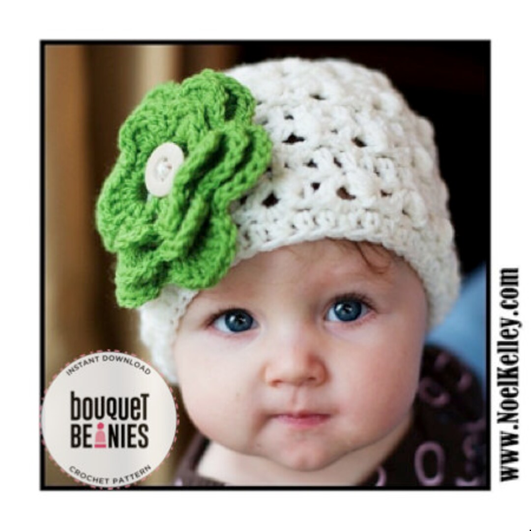CROCHET PATTERN, Flower Hat Crochet Pattern, Newsboy Hat Women, Earflap ...