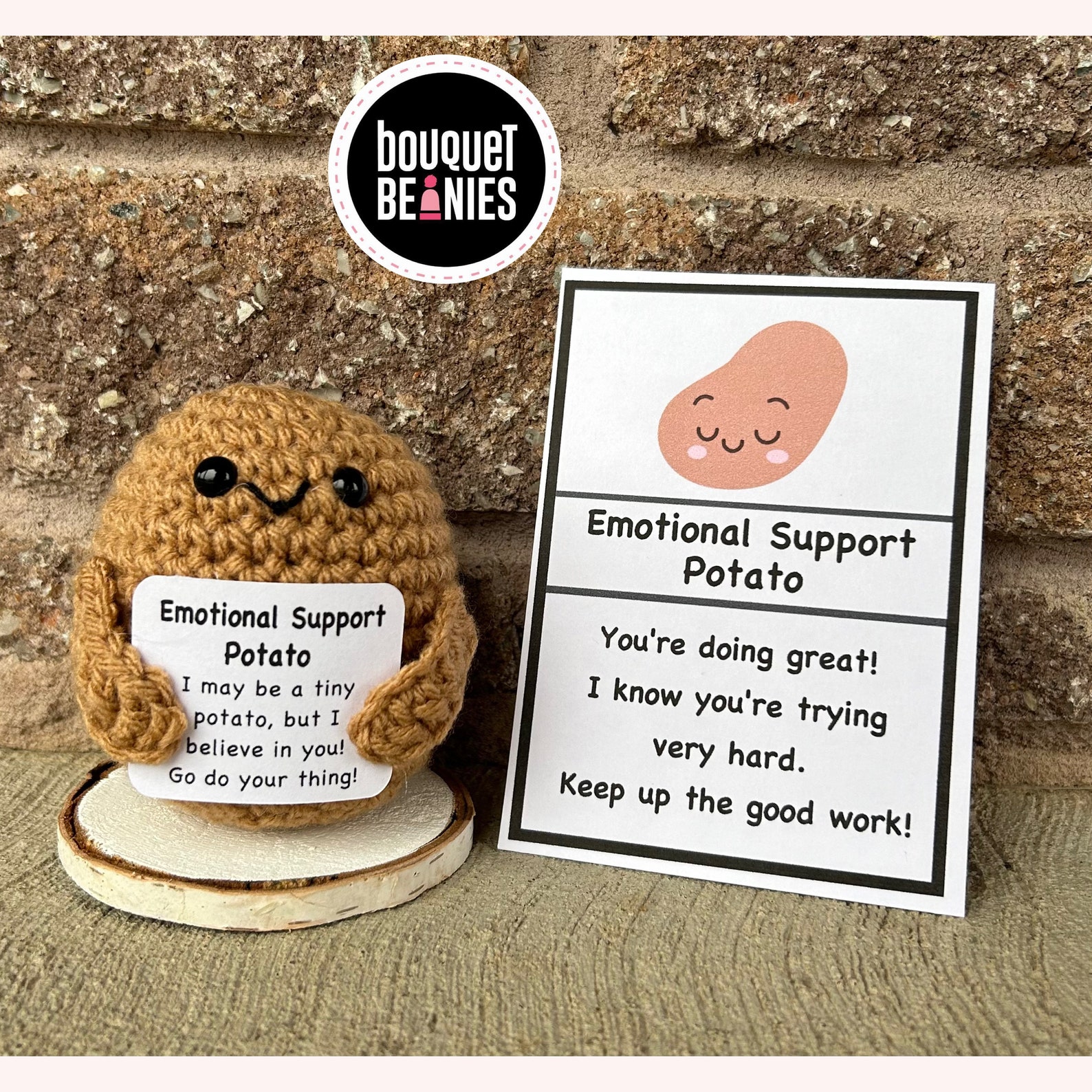 Emotional Support Potato, Potato Gift, Potato Stuffed Animal, Coworker ...