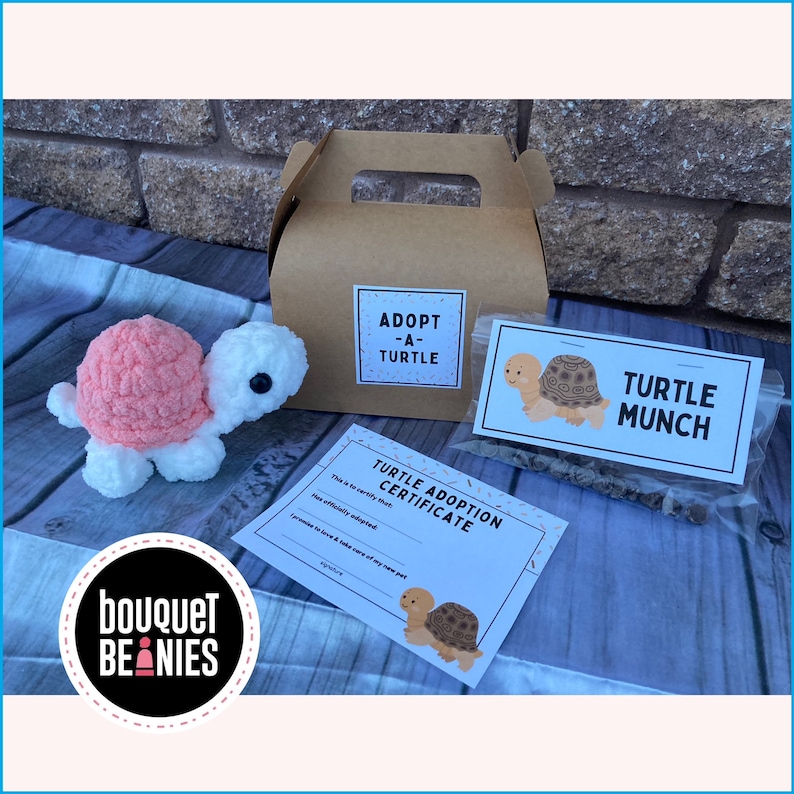 Adopt a Turtle Easter Gift Ideas Stuffed Turtle Turtle - Etsy