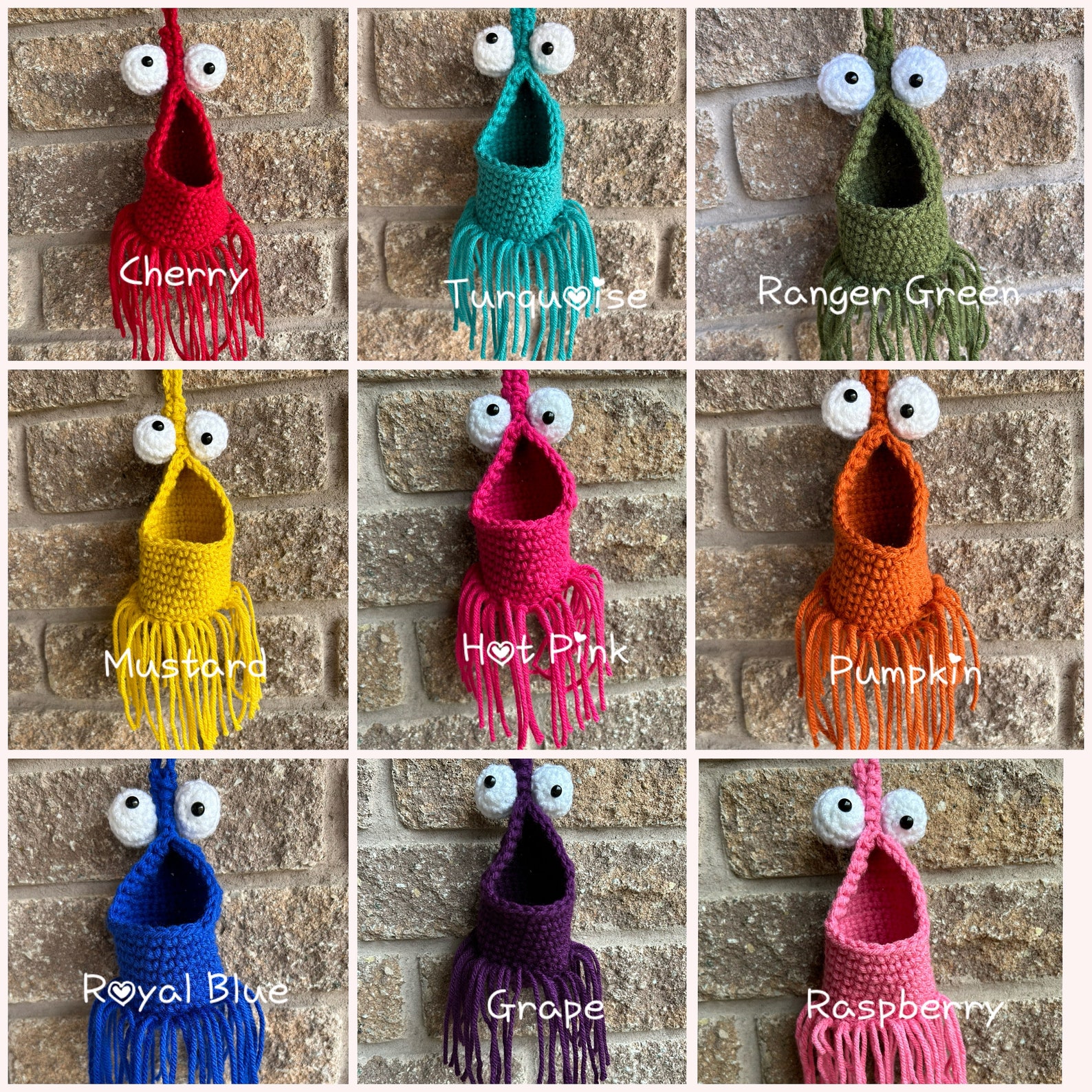 Mini Yip Yip Crochet, Car Mirror Hanging Accessories, Alien Gifts, Car Hanger, Coworker Gift ...
