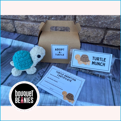 Adopt a Turtle Easter Gift Ideas Stuffed Turtle Turtle - Etsy
