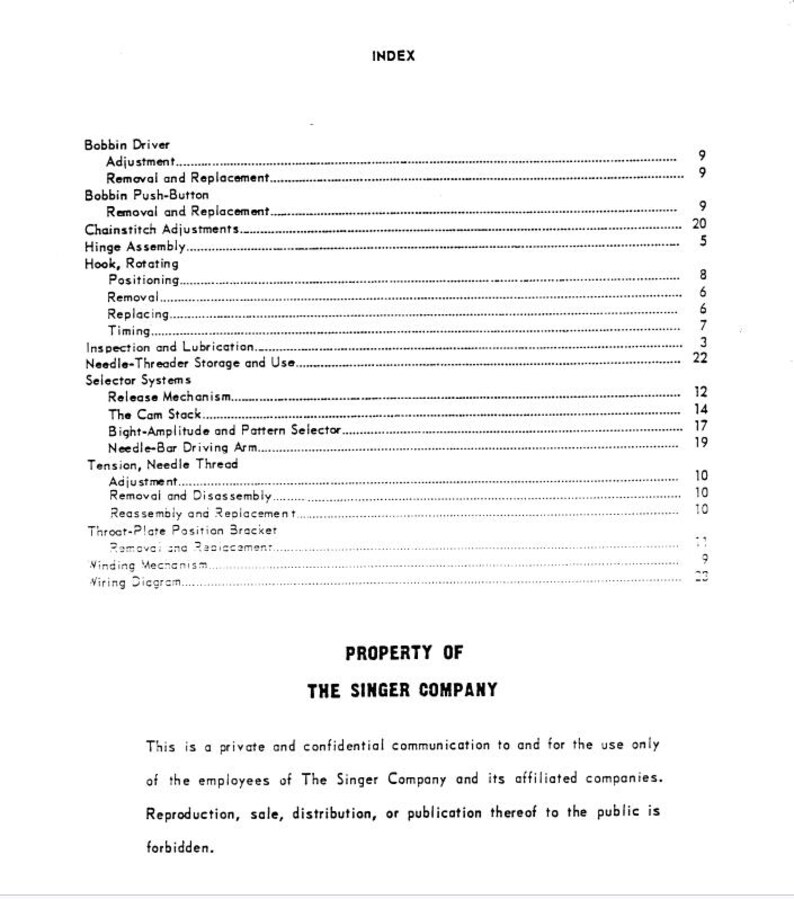 Singer 620 625 626 628 Sewing Machine Service Manual PDF - Etsy