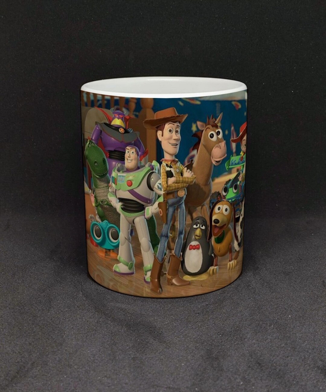 Toy Story Mug, Gift for Kids Featuring All Main Characters, Animated ...