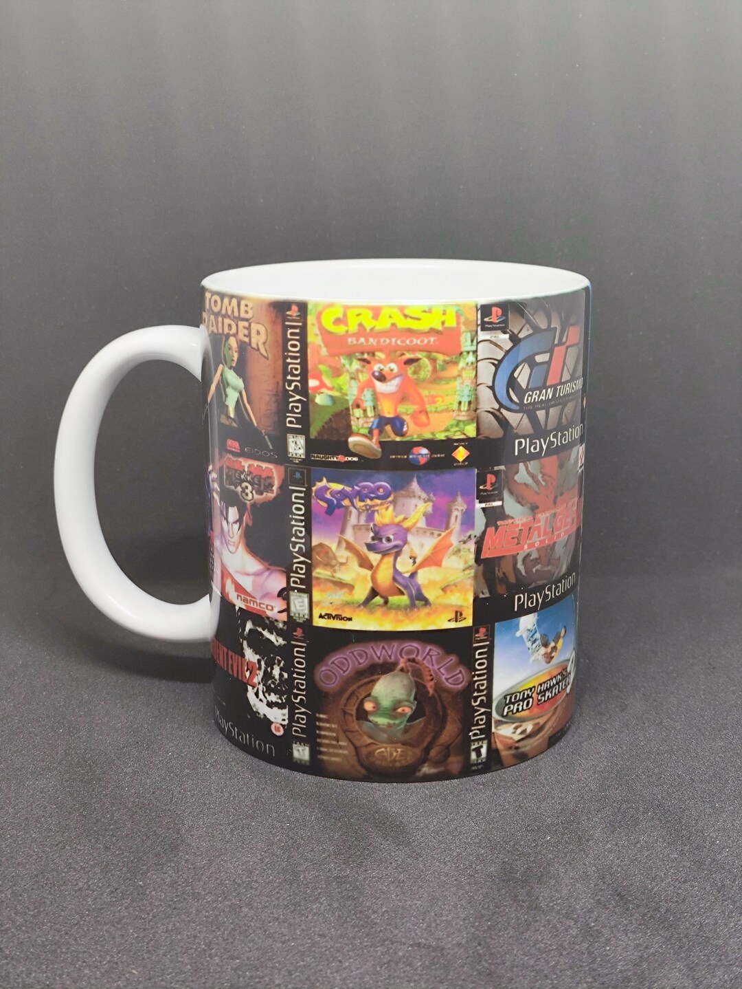 Playstation PS1 Mug Gift Custom Crash Bandicoot Video Game Gaming PS2 ...
