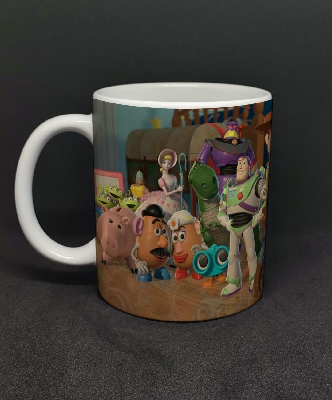 Toy Story Mug, Disney Pixar Mug, Woody, Buzz Lightyear, Cartoon, Movie ...