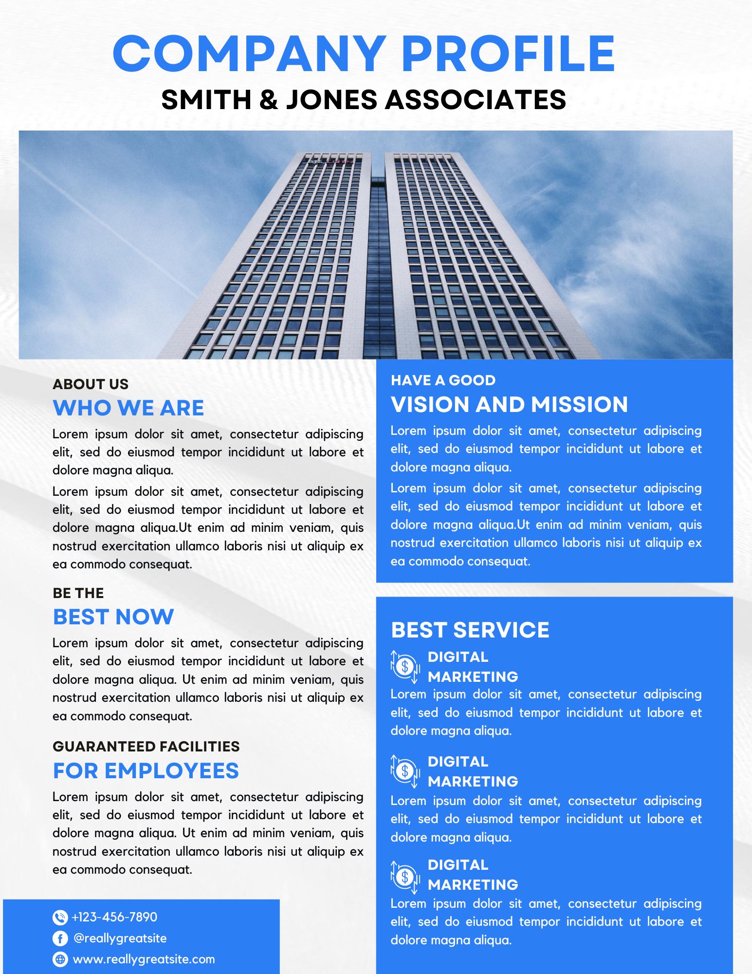 3 Simple Professional Capability Statement Template (CANVA) - Etsy