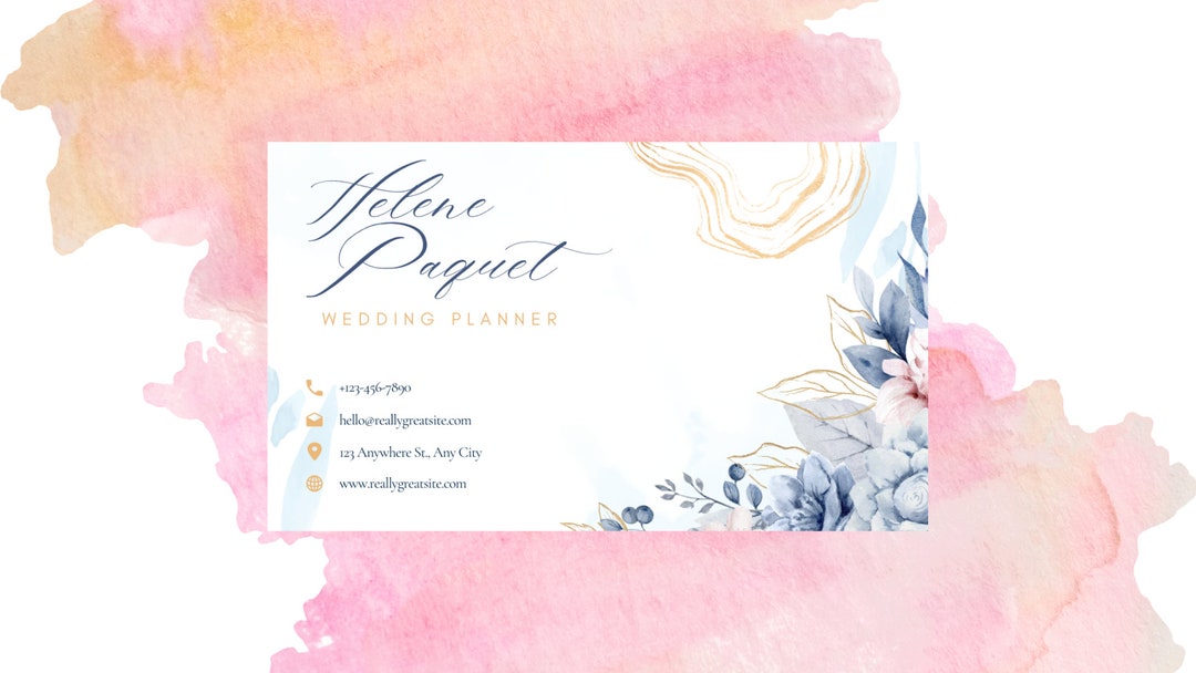 3 Floral Girly Business Card Template (CANVA) - Etsy