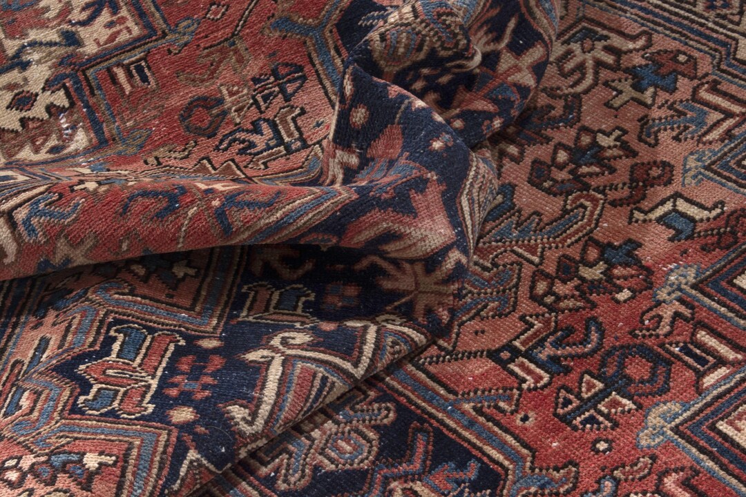 5x9 Vintage Rug, Pink Turkish Rug, 5x9 Handmade Oushak Rug, Bedroom Rug ...