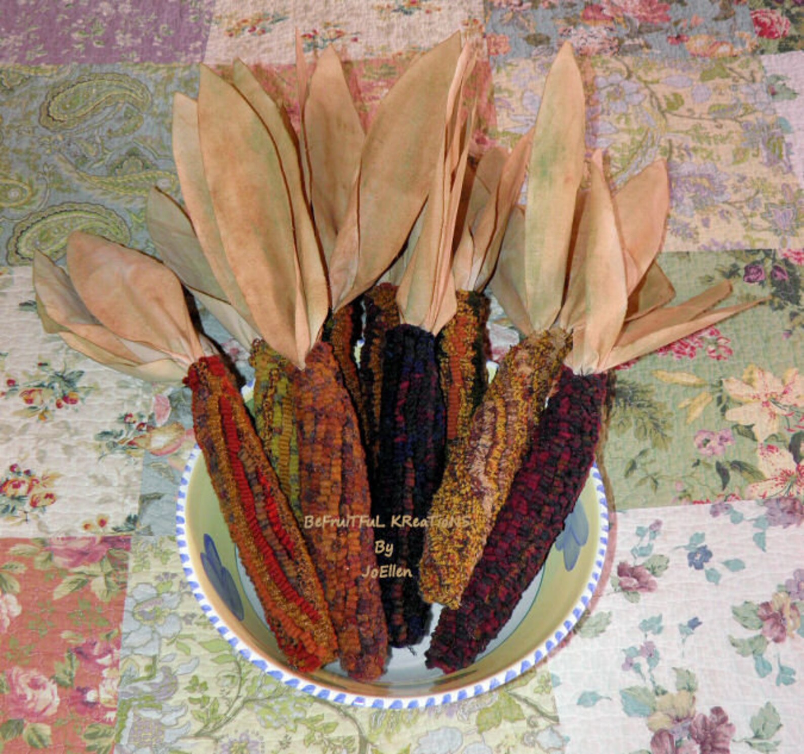 Indian Corn Display Rug Hooking E Pattern Primitive Hooking - Etsy