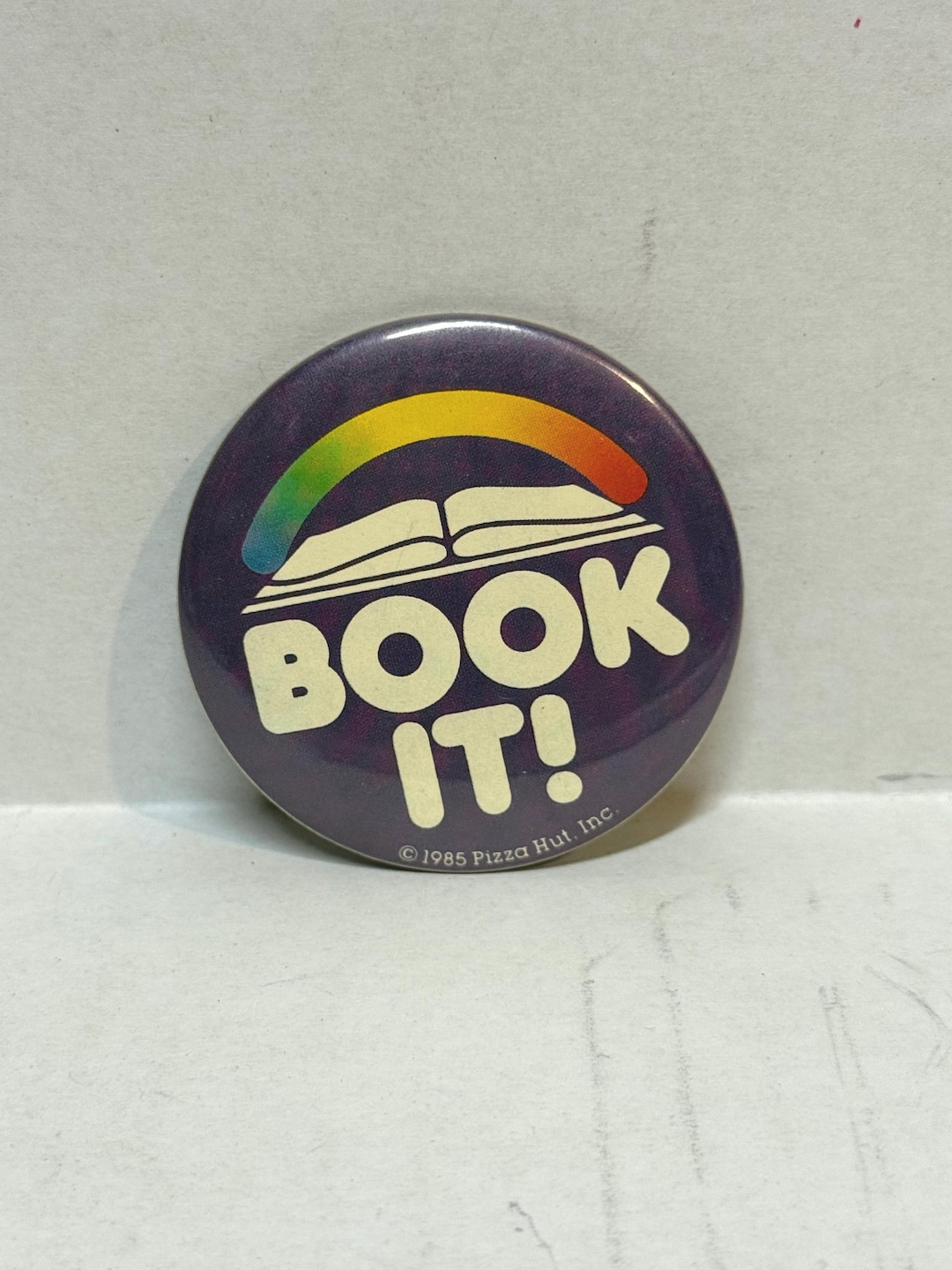 Vintage 1985 Pizza Hut Book It Pin/button Purple 2.25” - Etsy