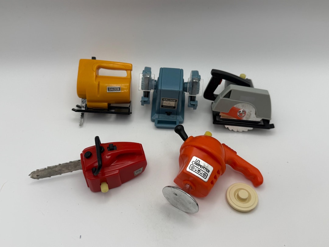 Lot of 5 Vintage 1980s Wind up Miniature Power Tools - Etsy