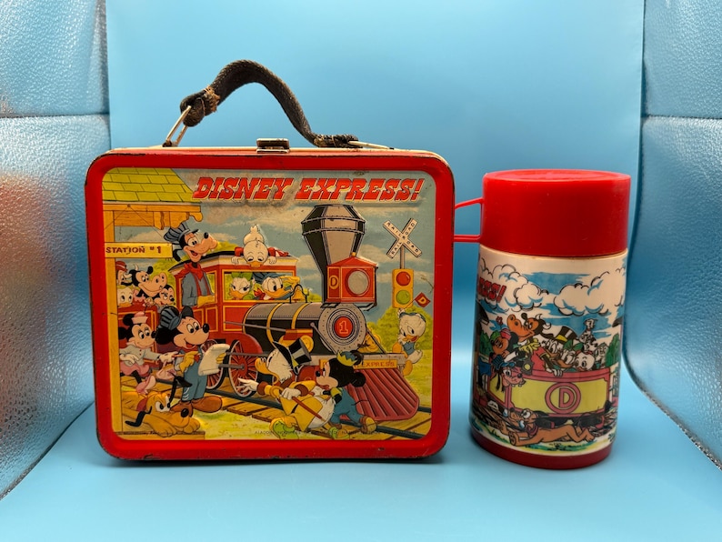 Vintage Aladdin Disney Express Metal Lunchbox With Thermos - Etsy