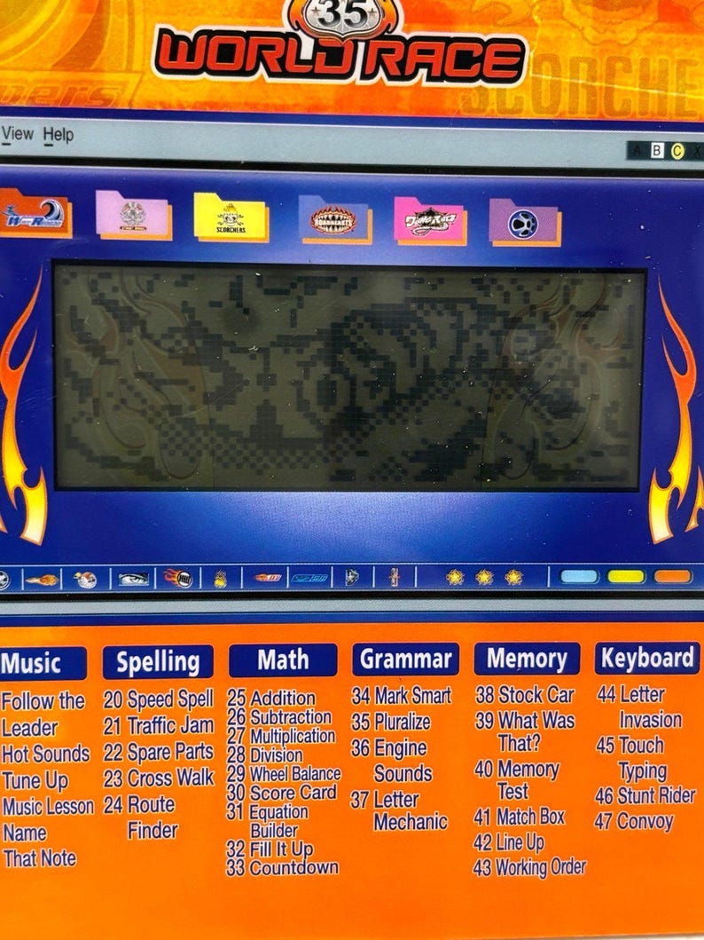 Hot Wheels Accelerator World Race Electronic Learning Laptop Computer Highway 35 - Etsy