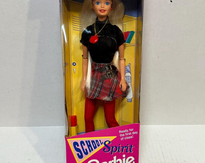 Mattel 1995 School Spirit Barbie Doll NRFB 15301 - Etsy