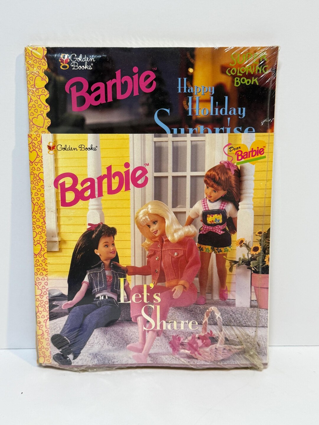 Vintage 1997 Golden Book Barbie Coloring Books Sealed Pack of 3 - Etsy