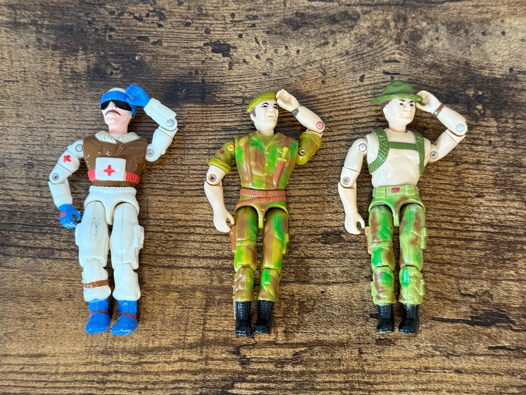Vintage 4” Lanard Corps Action Figures 1986 - Etsy