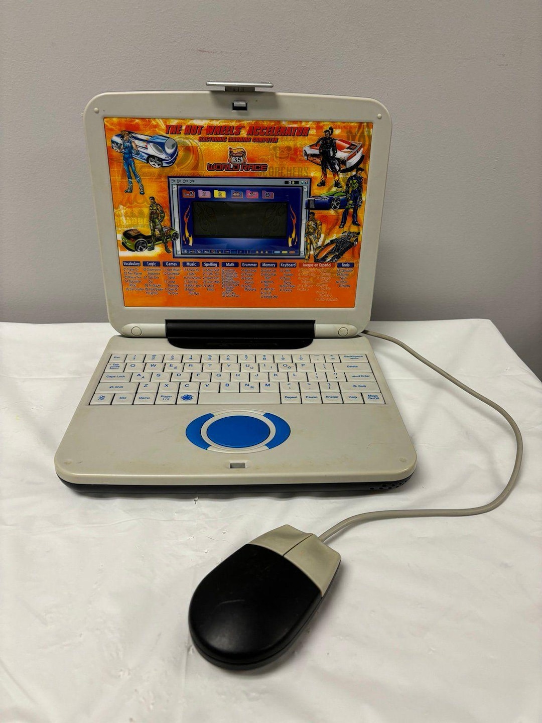 Hot Wheels Accelerator World Race Electronic Learning Laptop Computer ...