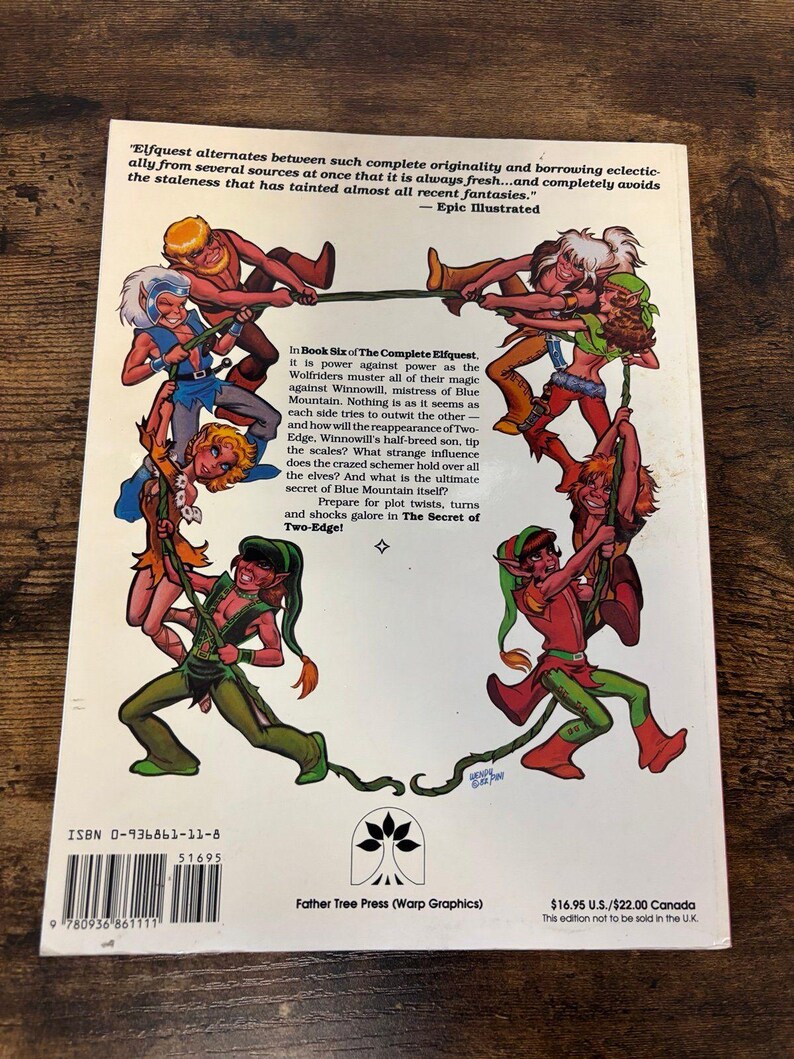 1989 the Complete Elf Quest Book Six: the Secret of Two Edge, Pini - Etsy