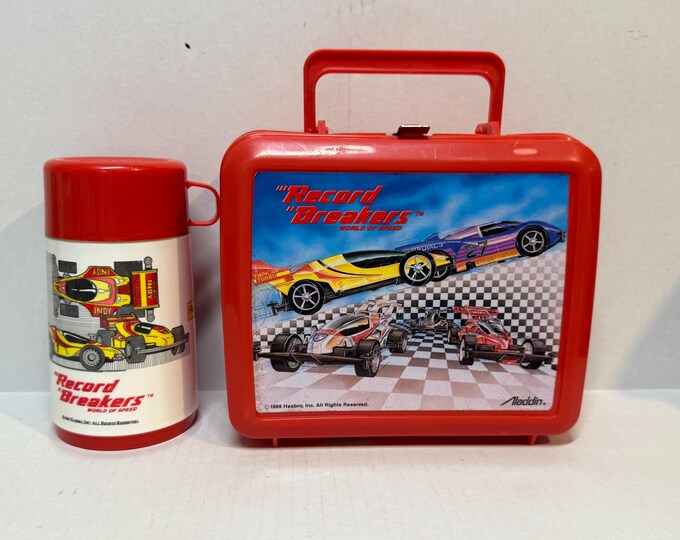 Vintage Aladdin 1989 Hasbro Lunch Box and Thermos Record Breakers World ...