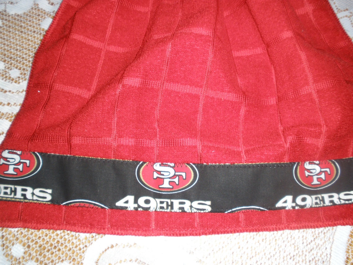 San Francisco 49'ers Kitchen Towel With Pot Holder | Etsy