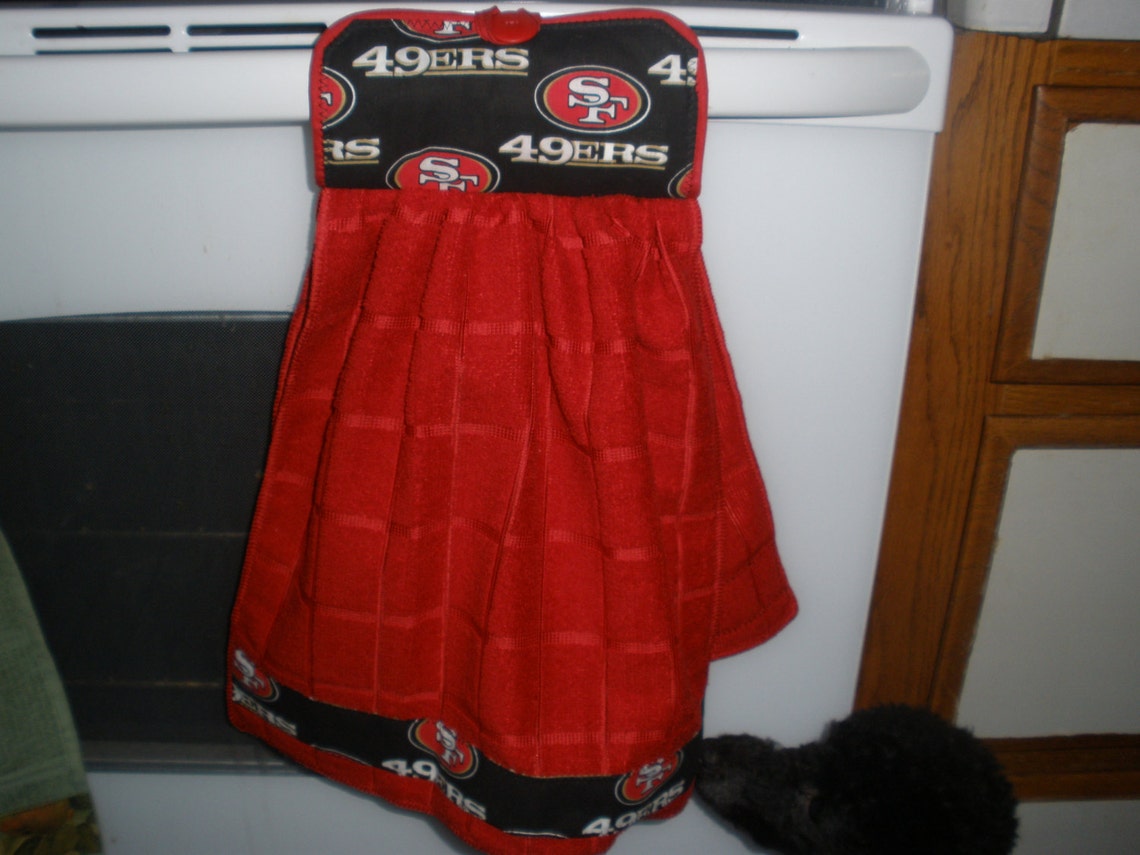 San Francisco 49'ers Kitchen Towel With Pot Holder | Etsy