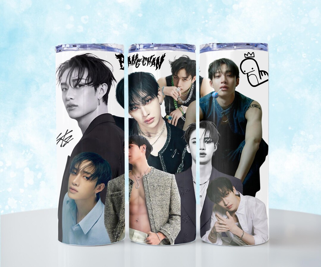 Stray Kids - Bang Chan Collage Tumbler File for Sublimation - Download ...