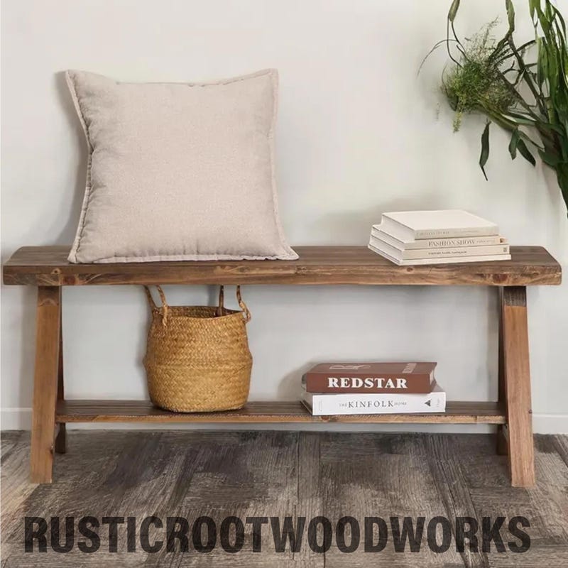 Rustic Wood Benches - Etsy