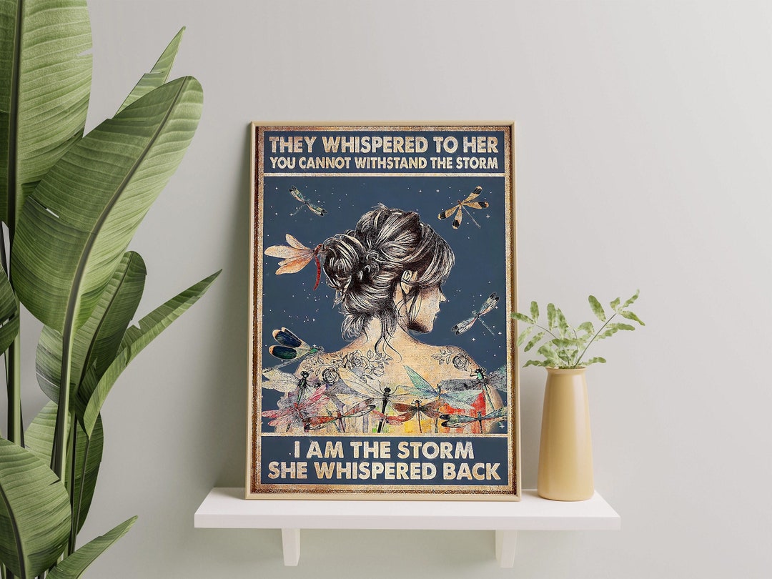 I Am the Storm Poster They Whispered Print Mental Health Poster ...