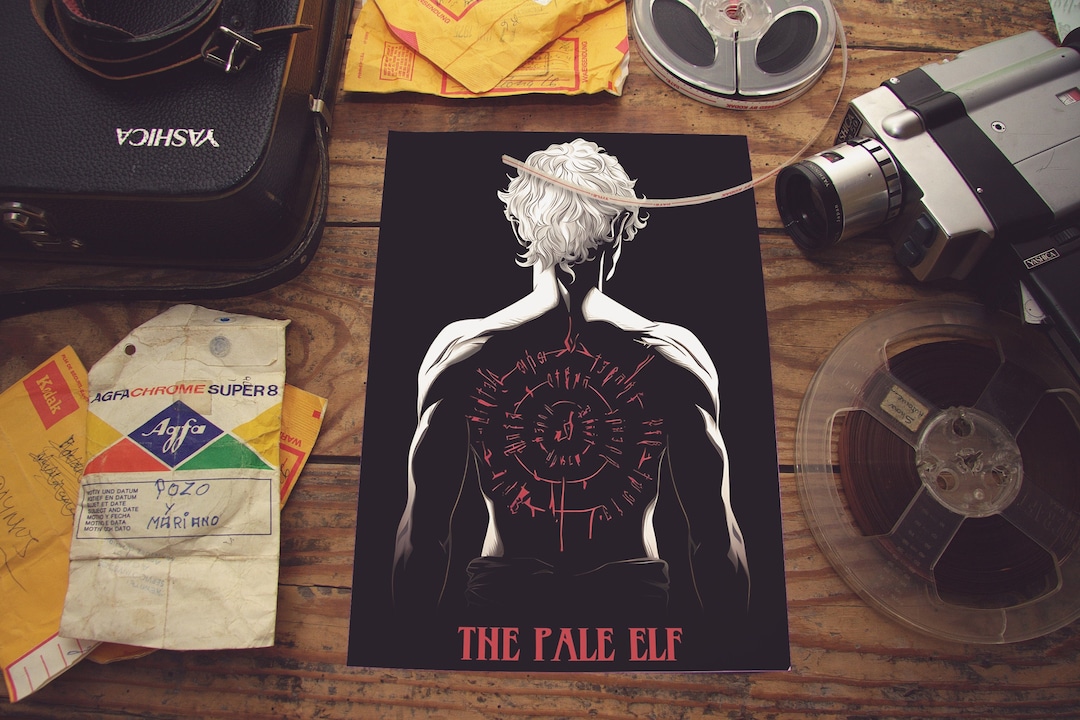 The Pale Elf Astarion the Vampire Print BG3 Print Gothic Art Astarion ...