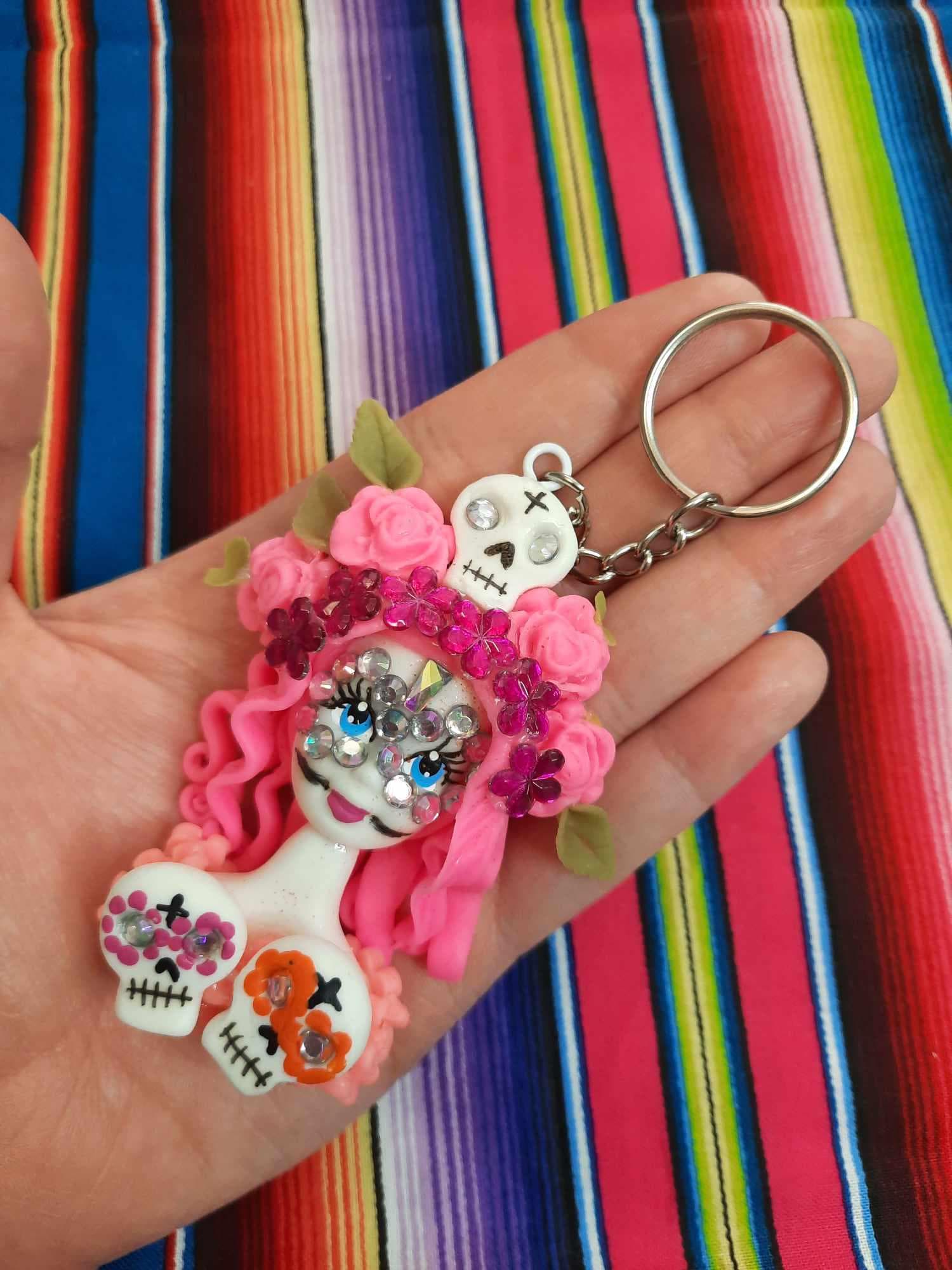 Mexican Catrinas Keychains - Etsy