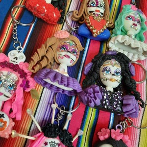 Mexican Catrinas Keychains - Etsy