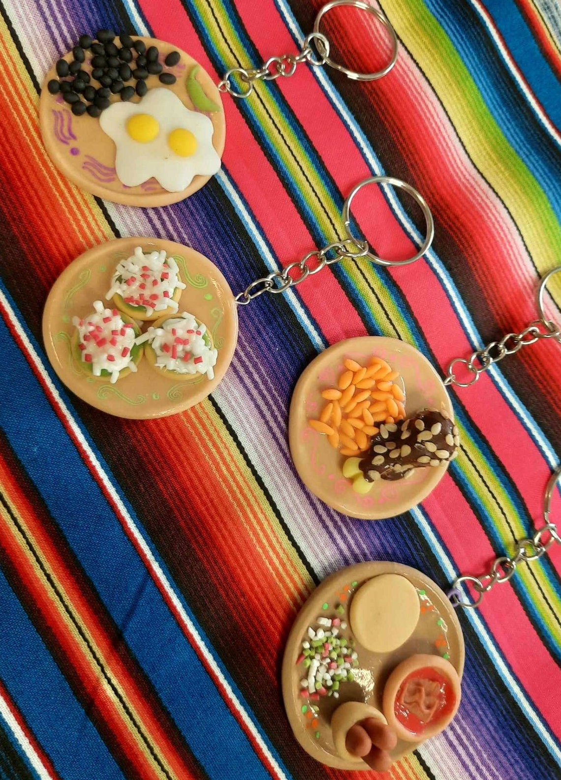 Mexican Dishes Keychain - Etsy