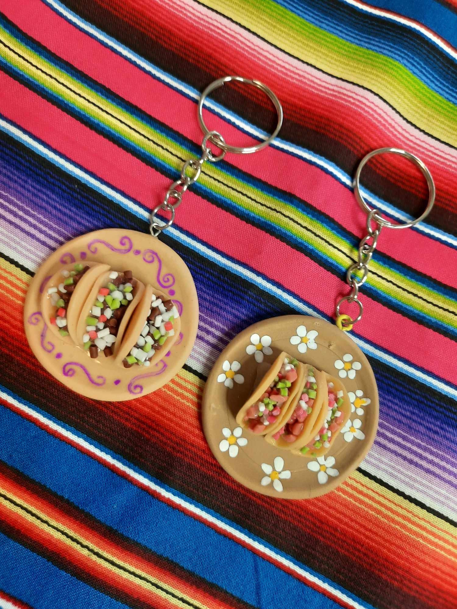 Tacos Keychain - Etsy
