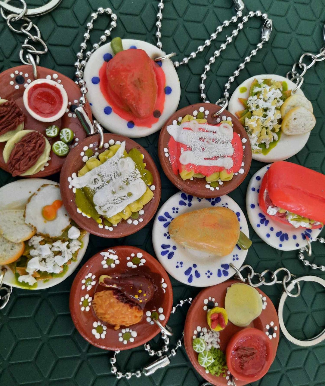 Mexican Dishes Keychain - Etsy